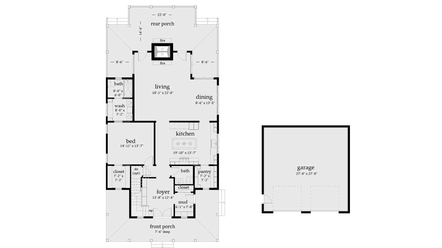 Cross Gable - House Plan – Boutique Home Plans