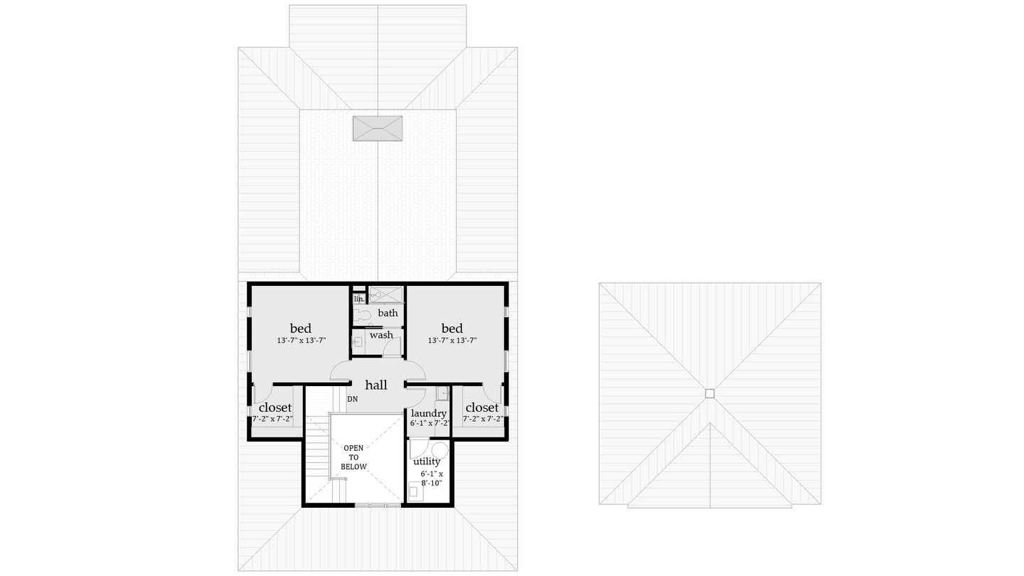 Cross Gable - House Plan – Boutique Home Plans